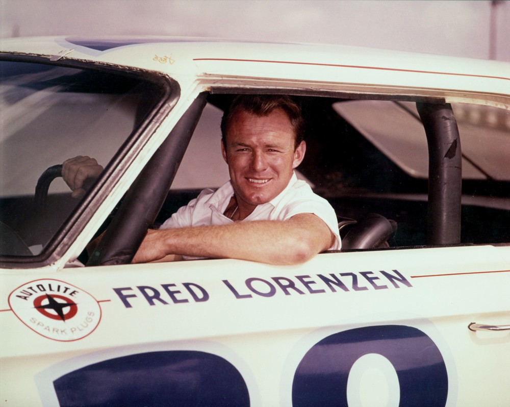Fred Lorenzen and Dan Gurney at the First Riverside Motor Trend 500 ...
